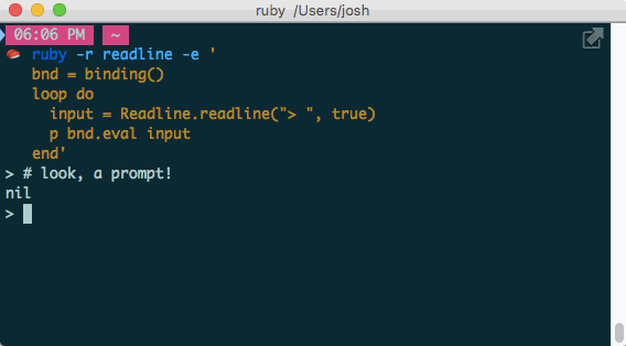 Write a REPL in Ruby. Pry, IRB, and RIPL are popular Ruby… | by Josh ...