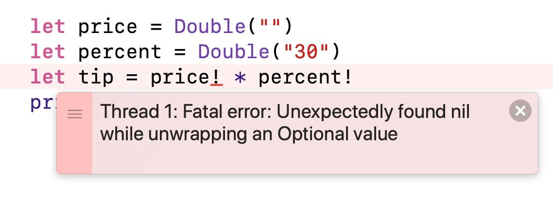 Unexpectedly Found Nil While Unwrapping An Optional Value By 彼得潘的 Ios App Neverland 彼得潘的