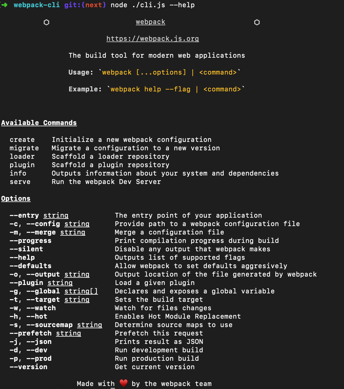 The new webpack Command Line Interface | by Even Stensberg | Medium