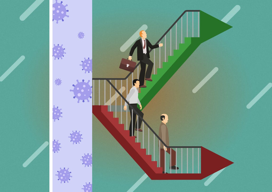 The K-shaped Recovery. What is a K-shaped economic recovery… | by ...