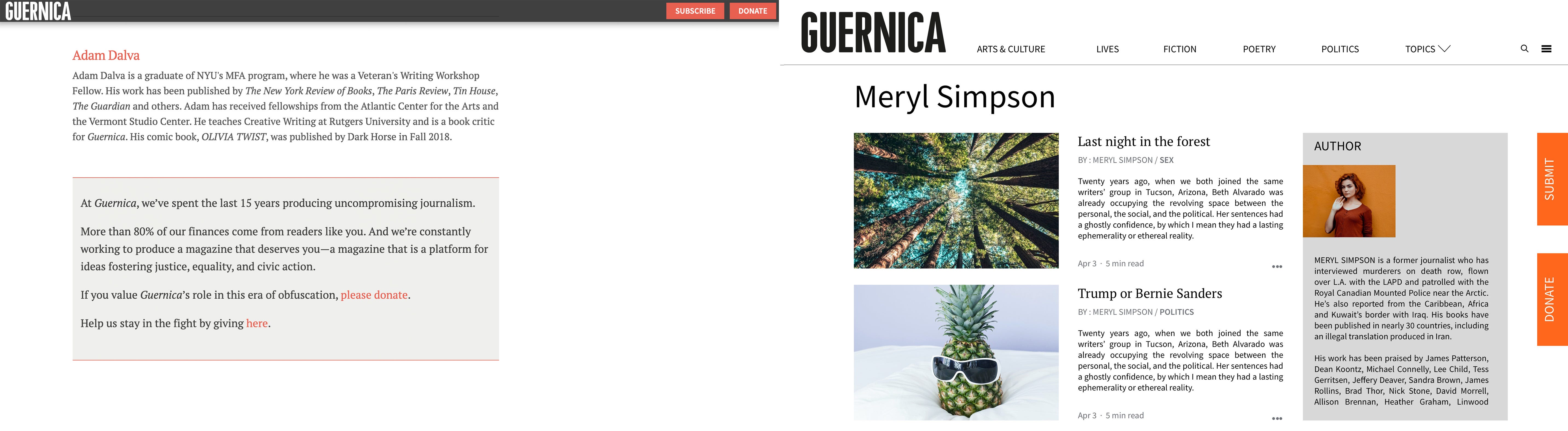 Redesigning Guernica Magazine. And here we are. Almost halfway through ...