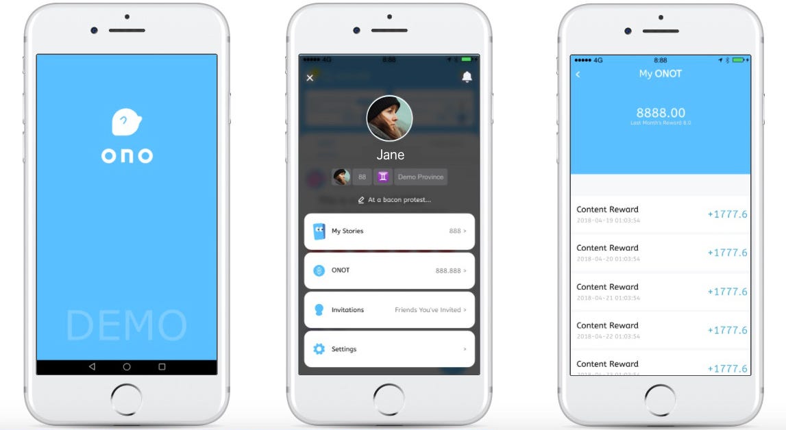 See A Live Demo of the ONO DApp. The ONO social network launched for ...