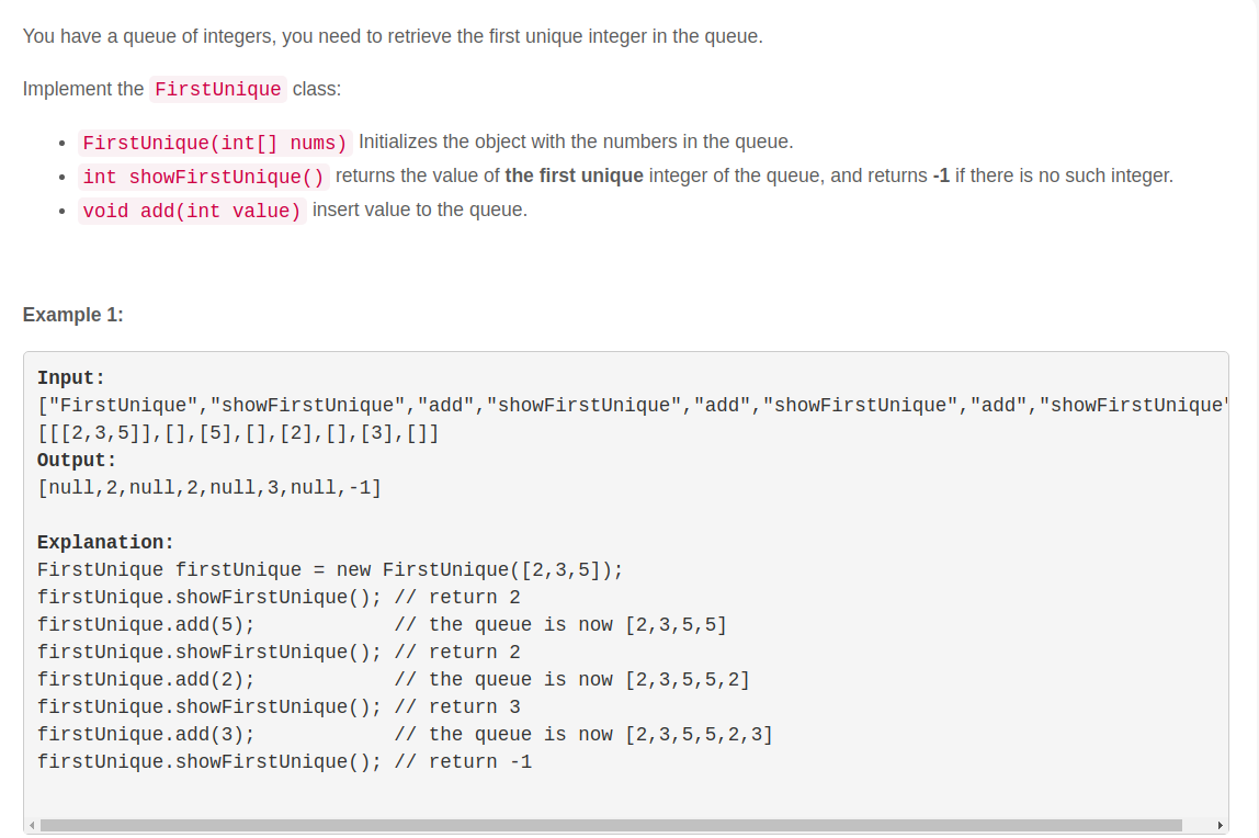 LeetCoding Challenge Day 28: First Unique Number | by KaLok KAM | Medium