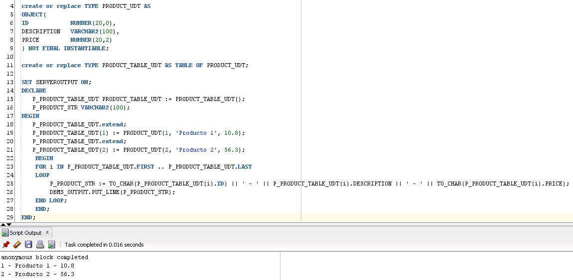 Tablas UDT en Oracle. Cuando necesitamos enviar un arreglo de… | by ...