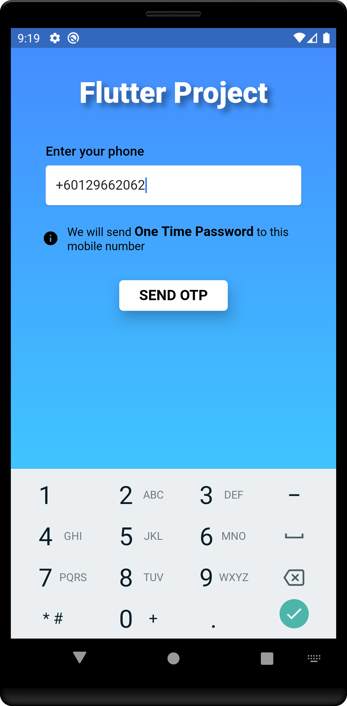 Flutter + Firebase Phone Authentication | by Edwin Liong | Medium