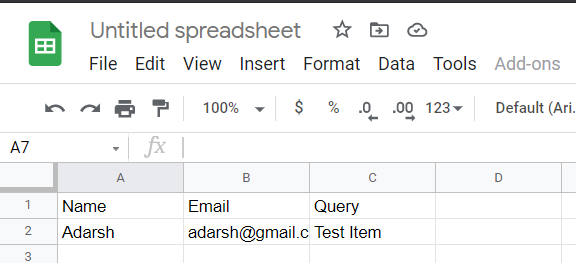 How to link HTML form to Google Sheets | by Adarsh Mishra | Medium