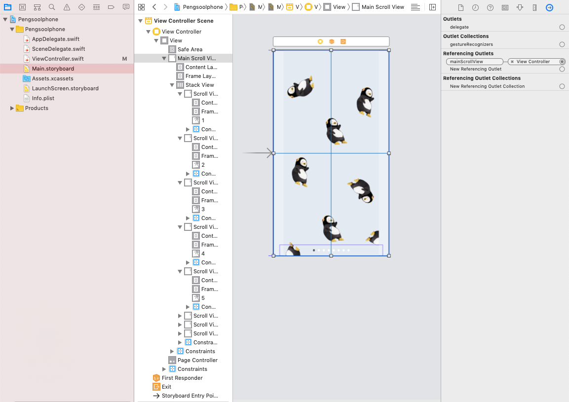 #76 scroll view delegate — 分頁和圖片縮放 — update pengsoo Iphone photo`s