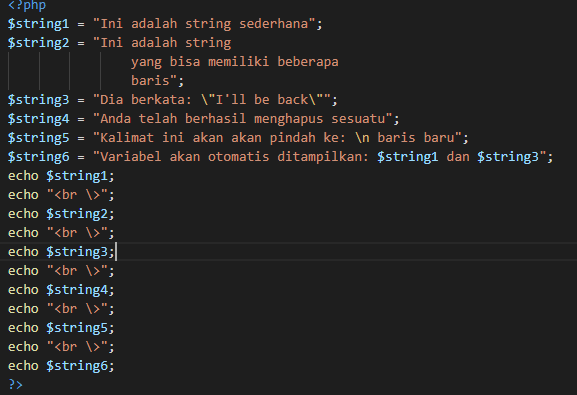 Pengenalan String. Tipe data string adalah tipe data yang… | by Nabilah ...