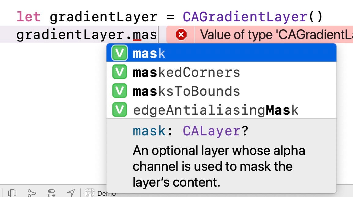 利用 mask 讓 CAShapeLayer 繪製的形狀漸層. 利用 CAShapeLayer… | by 彼得潘的 iOS App Neverland | 彼得潘的 Swift iOS ...