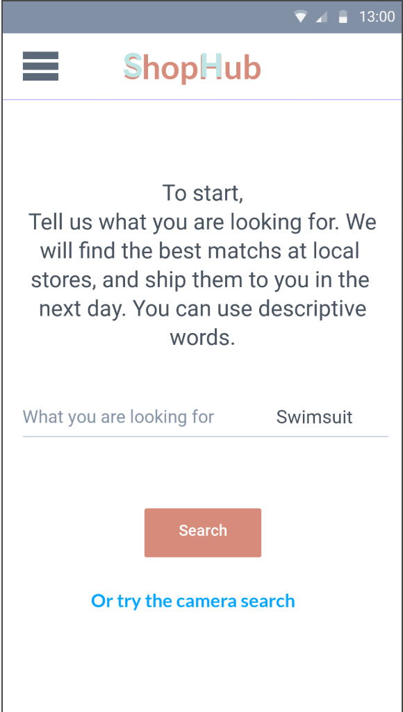ShopHub is an app that helps users search for items on local stores ...