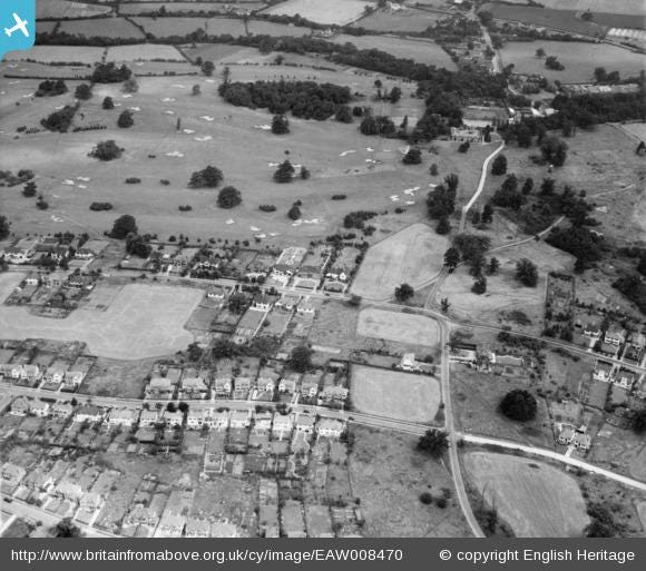 Brookmans Park from above. An aerial view of the village of… | by ...