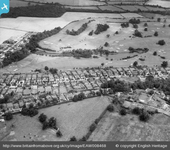 Brookmans Park from above. An aerial view of the village of… | by ...