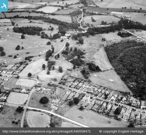 Brookmans Park from above. An aerial view of the village of… | by ...