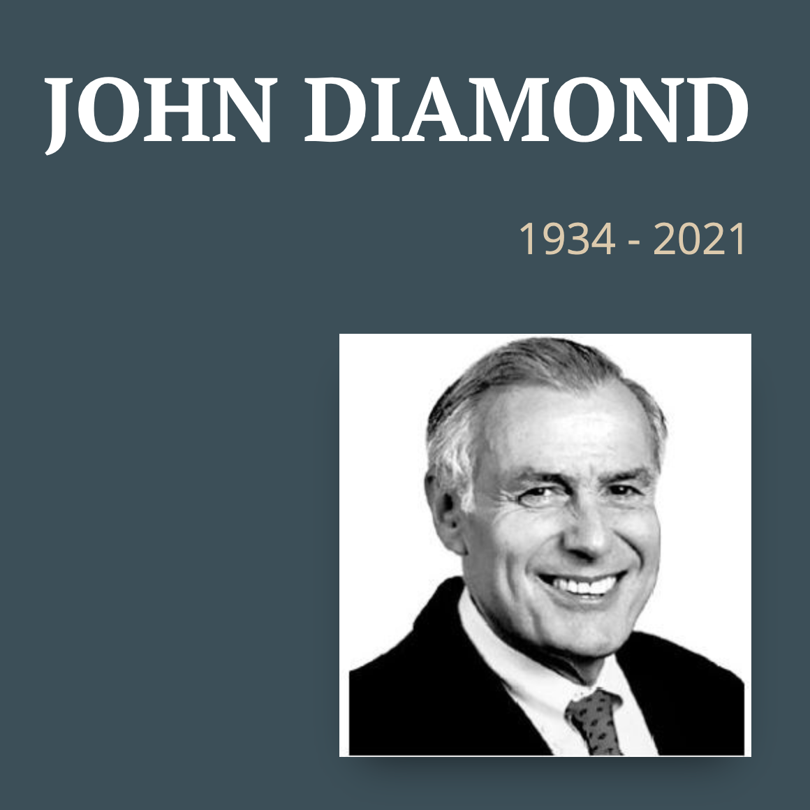 Share Your Memories of Dr. Diamond - DrJohnDiamond.com - Medium