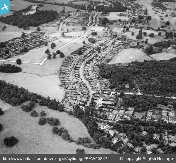 Brookmans Park from above. An aerial view of the village of… | by ...