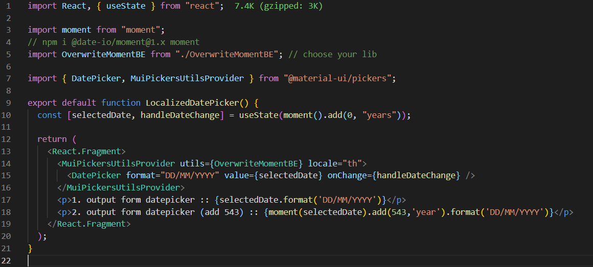 ReactJS MaterialUI Buddhist Era (ปี พ.ศ.) | by Thitikorn Samranrit | Medium