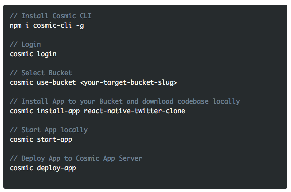 QuickStart a React Native Twitter Clone using an API-first CMS | by Carson Gibbons | HackerNoon ...