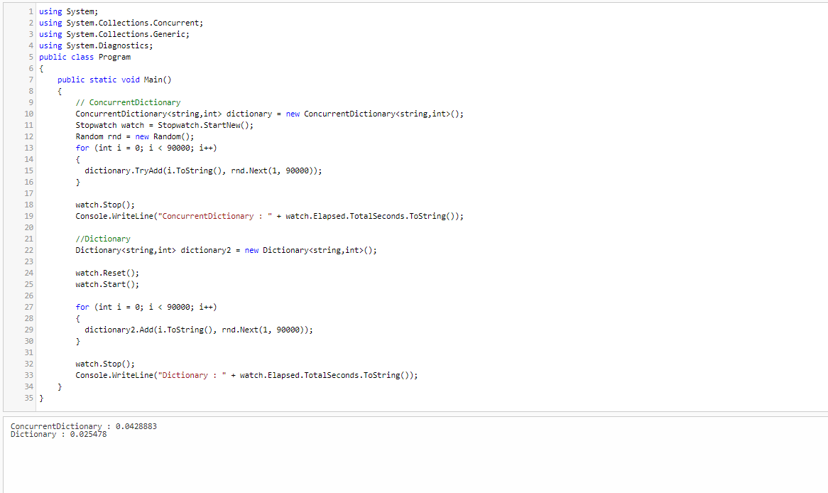 C# ConcurrentDictionary ve Dictionary Arasındaki Fark Nedir? | by Mehmet Can Tas | Medium