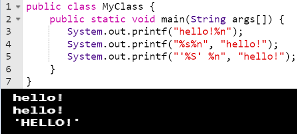 Java User Input and Output. We can use Scanner class to take input ...