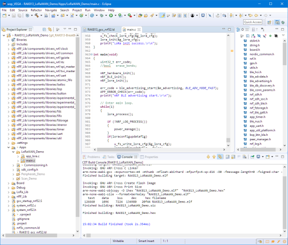 Tutorial: RAK813 LoRaWAN+BLE+GPS Sensor Node with Eclipse IDE | by Erich Styger | Hackster Blog ...