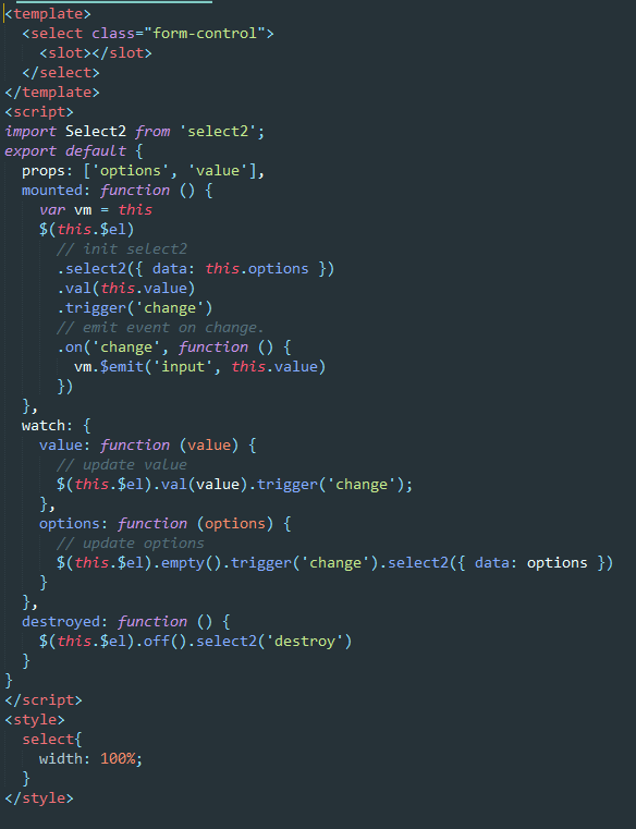 Creación de un Select dependiente con laravel 5.4+vue.js+select2 | by ...