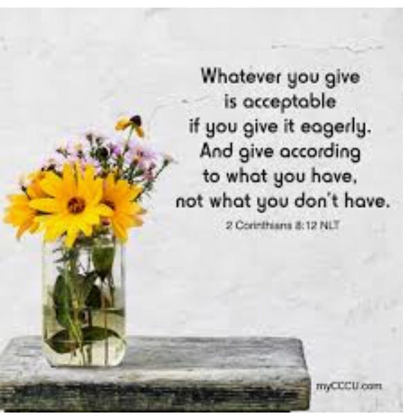 Give To God. 2 Corinthians 8:1–15 NLT | by Linda Carlton | Medium