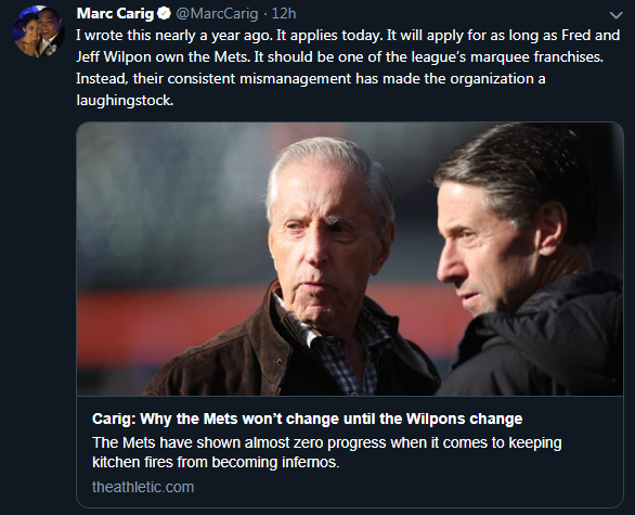 A Complete History of Media Reports Chronicling the Wilpons’ Meddling ...