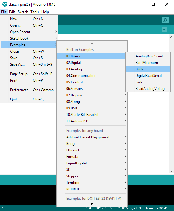 Cara Mempersiapkan Arduino Ide Untuk Esp32 Devkit Dan Membuat Lampu Pada Esp32 Kelap Kelip By