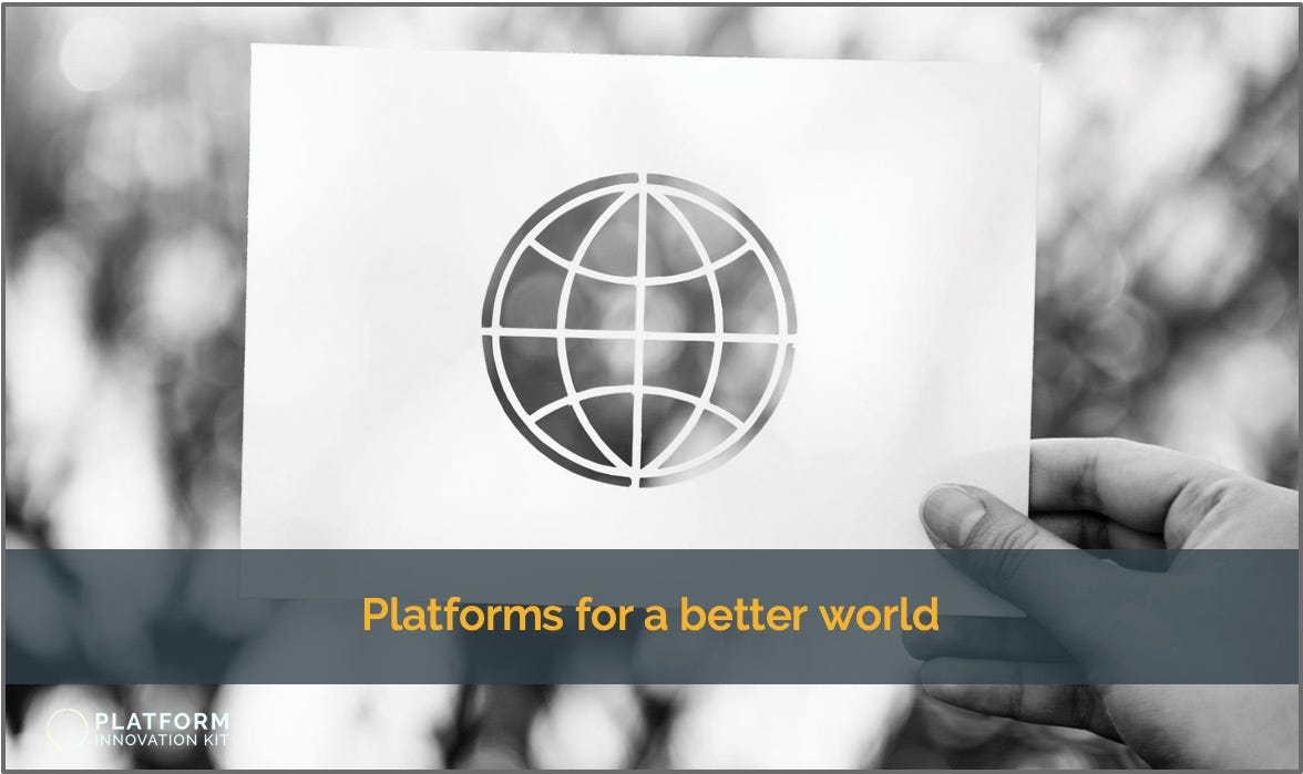 Platforms for a better world. How platforms are tackling the world’s ...