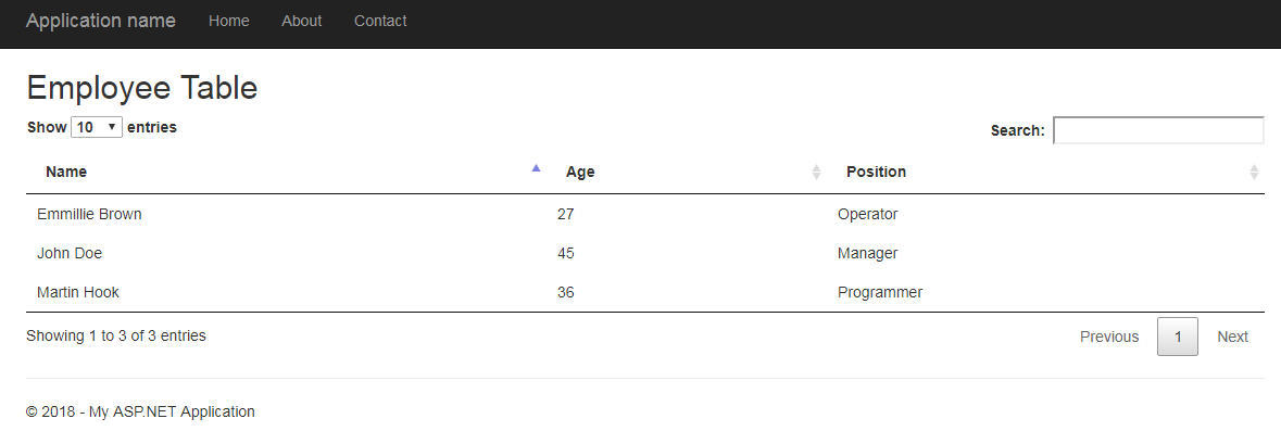 สร้าง Table แบบ Full Options ด้วย JQuery DataTables [ASP.NET MVC5] Part 1— Basic DataTables | by ...