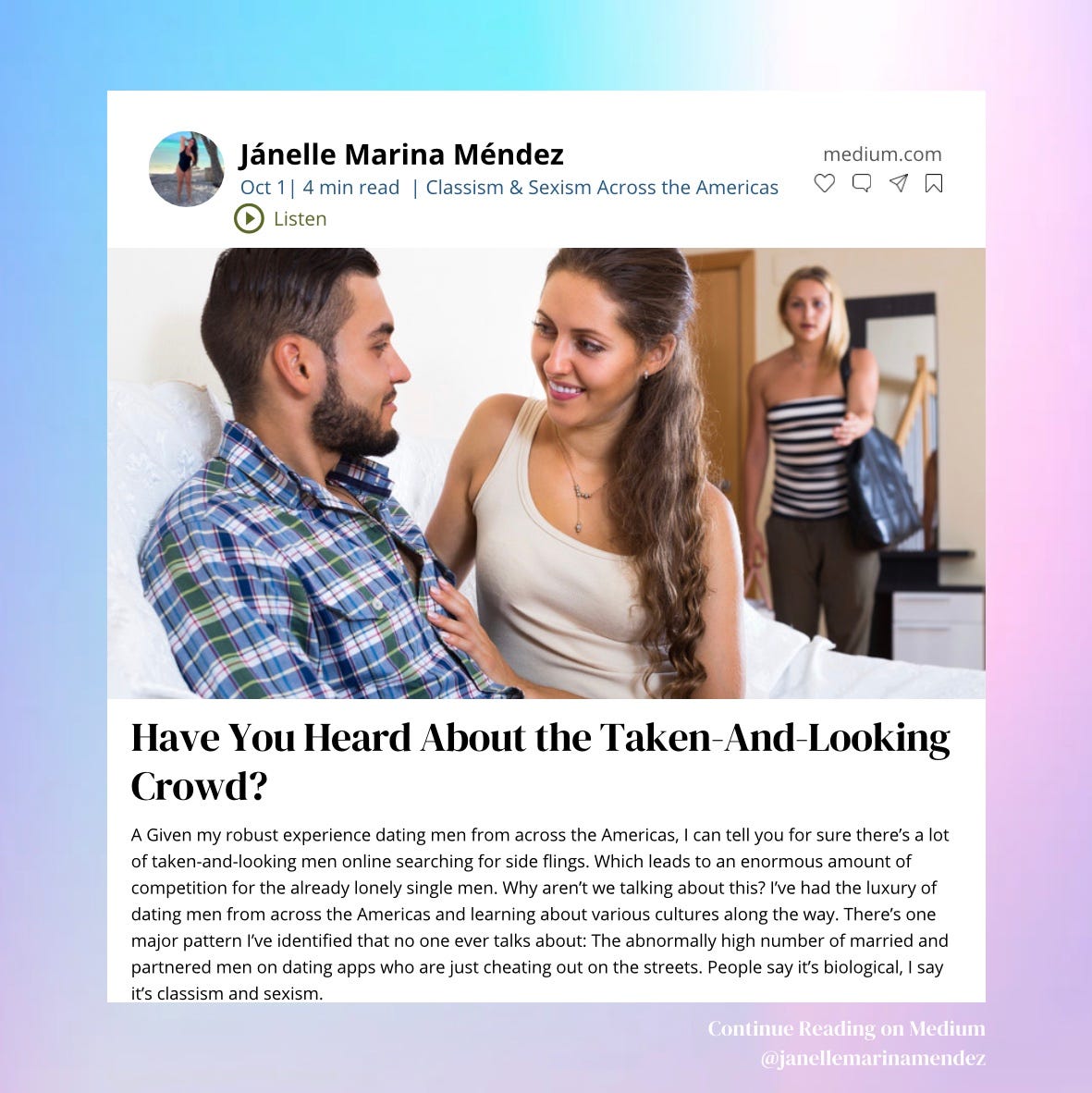 Have you heard about the Taken-And-Looking Crowd? | by Janelle Marina ...