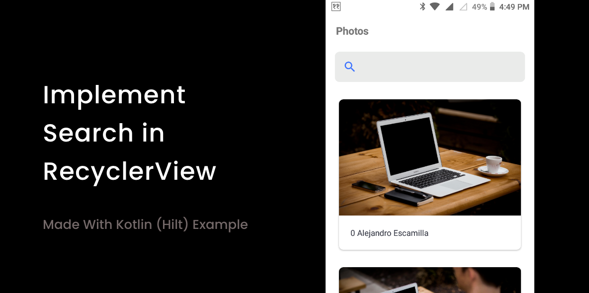 Filter in RecyclerView Android. Filter recycler view with search view… | by Narayan Panthi ...