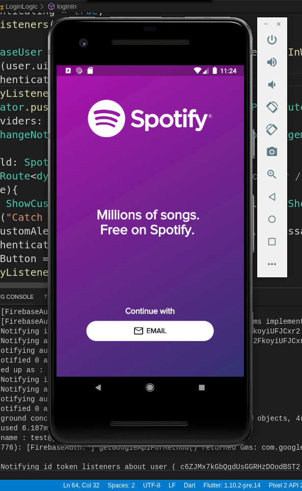 Day 2 of Building a Spotify Clone in 30 days using Flutter | by R.P.S ...