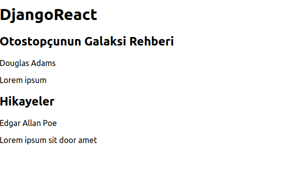 Django ve React ile Full Stack — React | by Barış Dede | Medium Django ve React ile Full Stack — React | by Barış Dede | Medium