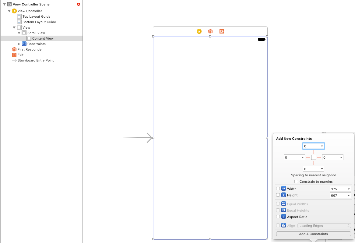 UIScrollView autolayout on a storyboard. A step-by-step guide. | by Luis Machado | Medium
