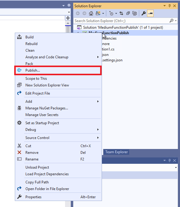 Publishing Azure Functions to Azure using Visual Studio 2019 | by Krishna Kanhaiya | Medium