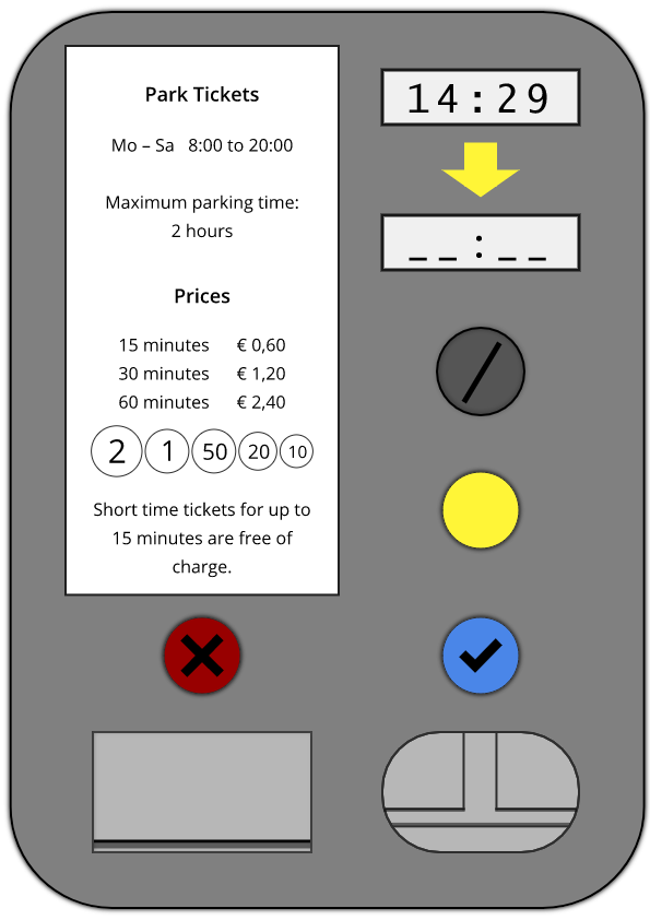 Daily UX Challenge #3 — Parking Machine | by Melanie Althaus | Medium