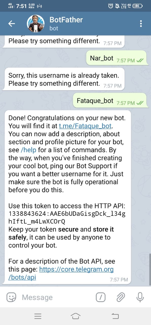 TELEGRAM BOT. i created a bot in telegram using… | by Narmadhadevis ...