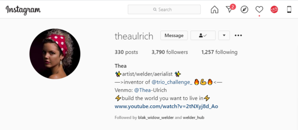 #WhyWeWeld: Thea Ulrich. We’d love to hear more about your… | by # ...