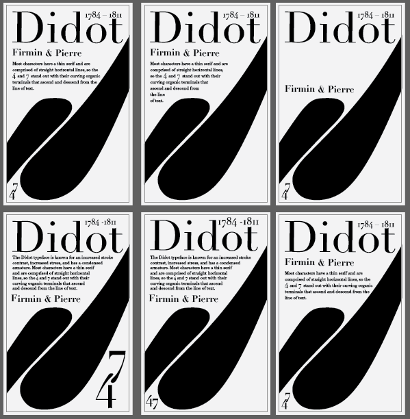 Didot. Type & Hierarchy | by Madeleine Anderson | Communication Design ...