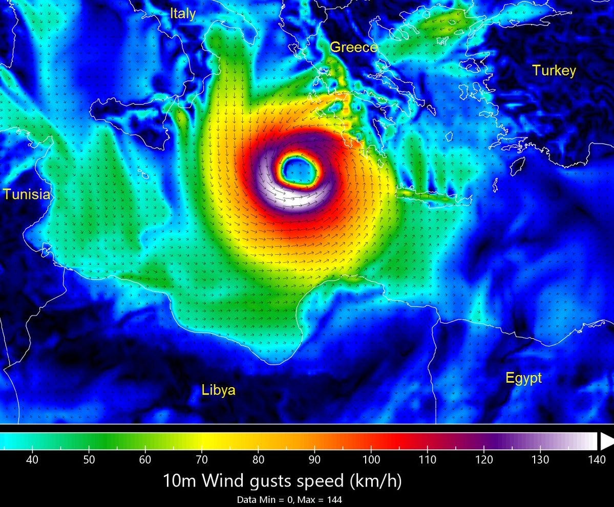Hurricane-like storm approaches Europe in the Mediterranean Sea | by ...