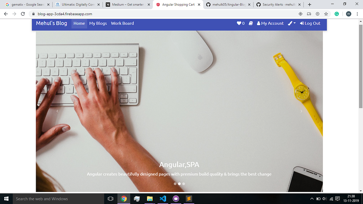 Blogging App Using Angular. Developing a Blogging (Education)… | by Mehul Kothari | codeburst