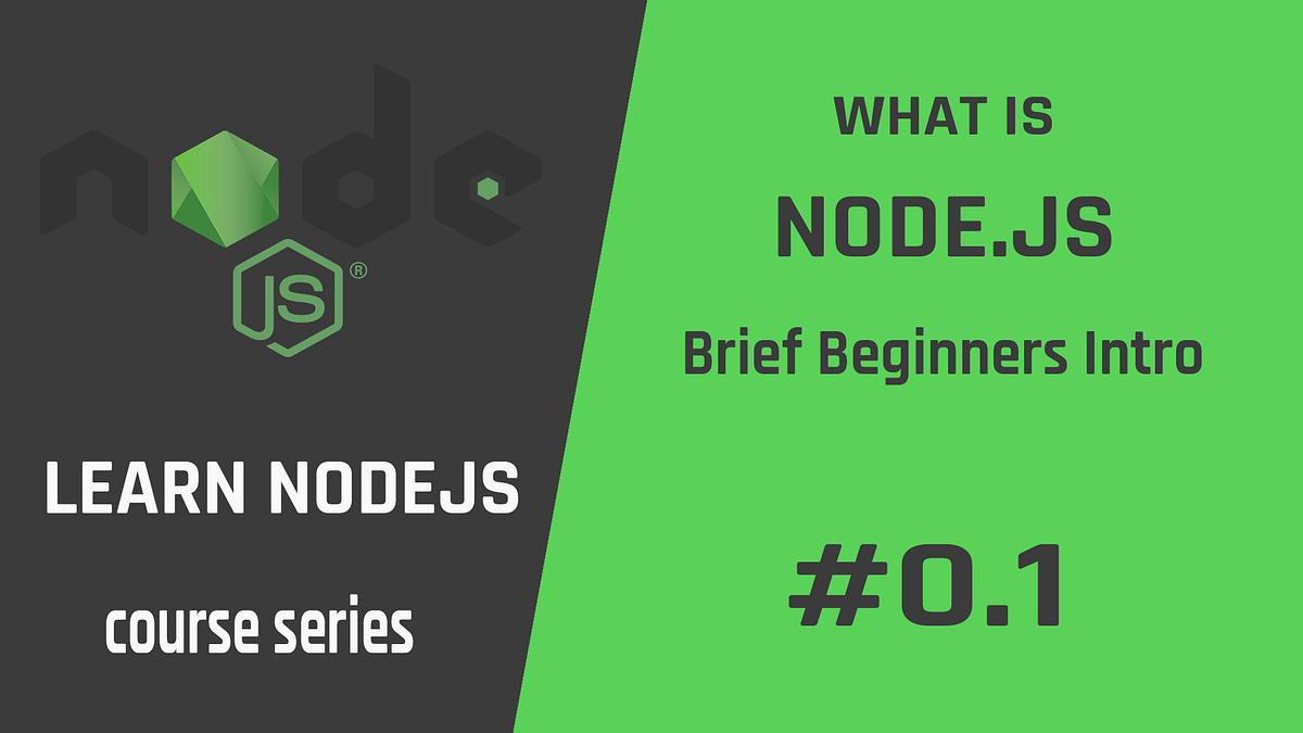 Node.js Brief Beginners Introduction 01 | by Islem Maboud | Medium