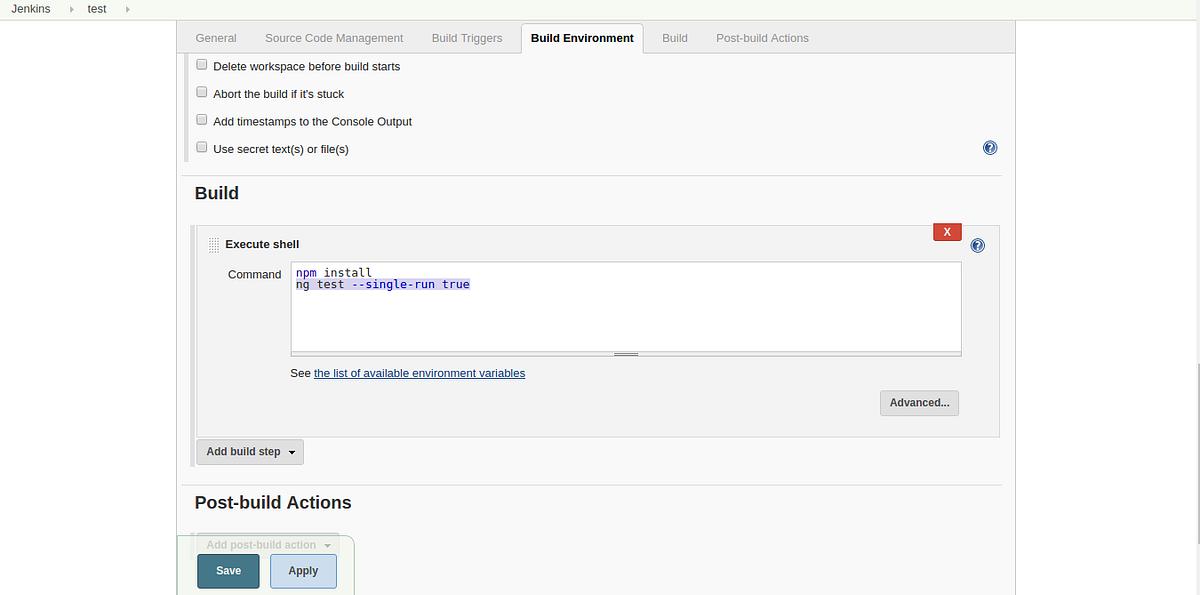Continuous Integration For Angular With Angular Cli Jenkins Phantomjs By Ravi Patel
