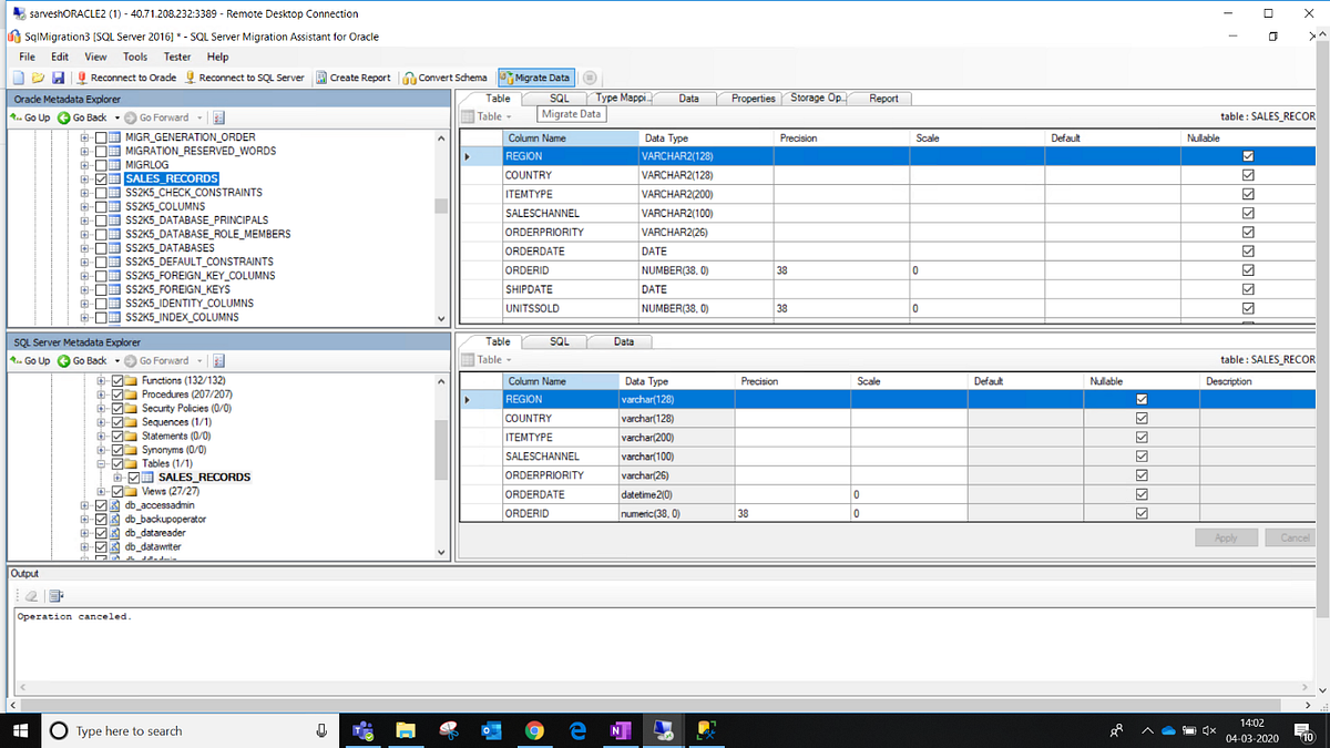 Migrate Oracle Database To Sql Server Using Sql Server Migration