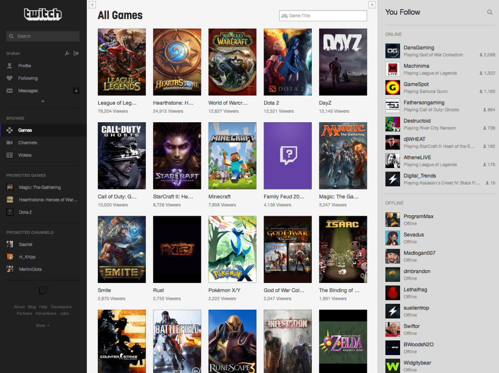 The Channels You Follow — Now in the Directory | by Twitch | Twitch ...