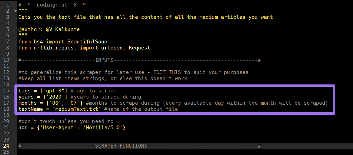 Scraping Text from Medium for Text Analysis by Tag and Date Range | by ...