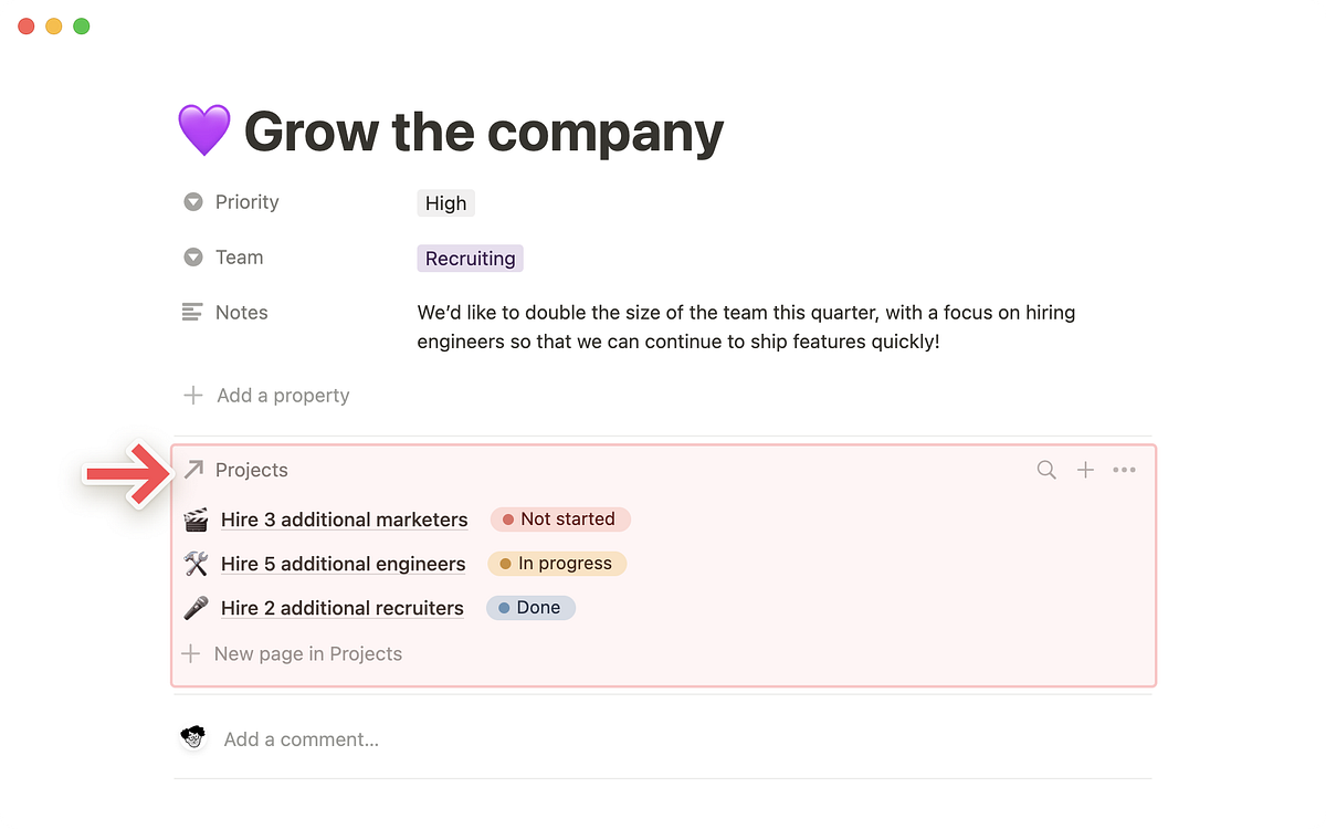 Thoughtful Notion Tips: Guide to Using the ‘Show as Page Section’ Feature | by Frances Odera ...