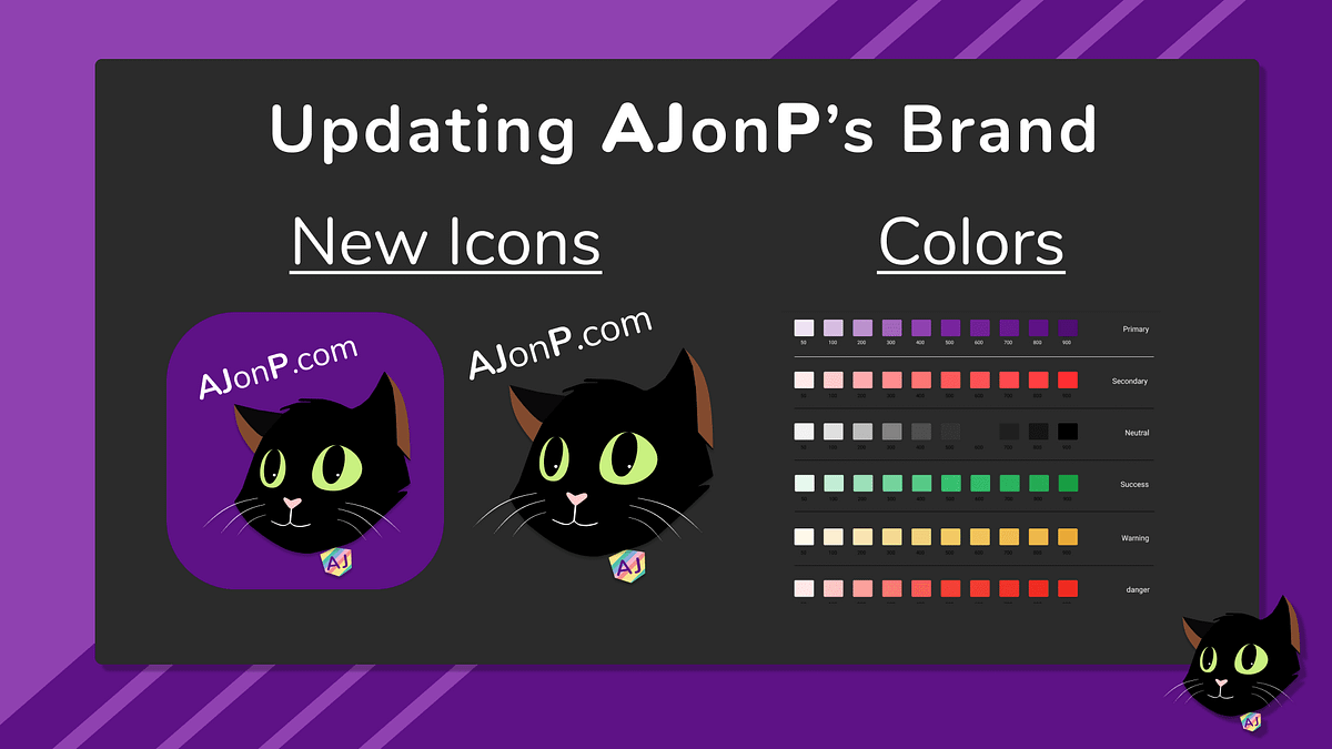 Updating AJonP’s Brand - CodingCatDev - Medium