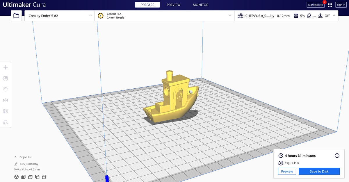 How to Start with 3D Print — Part 3: Cura → Convert STL File to GCODE | by Nils Bongarts | Dec ...